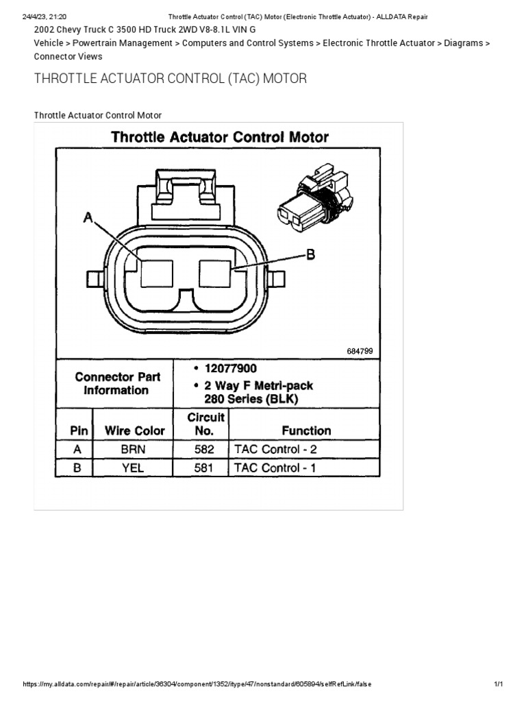 Throttle Actuator Control (TAC) Motor | PDF