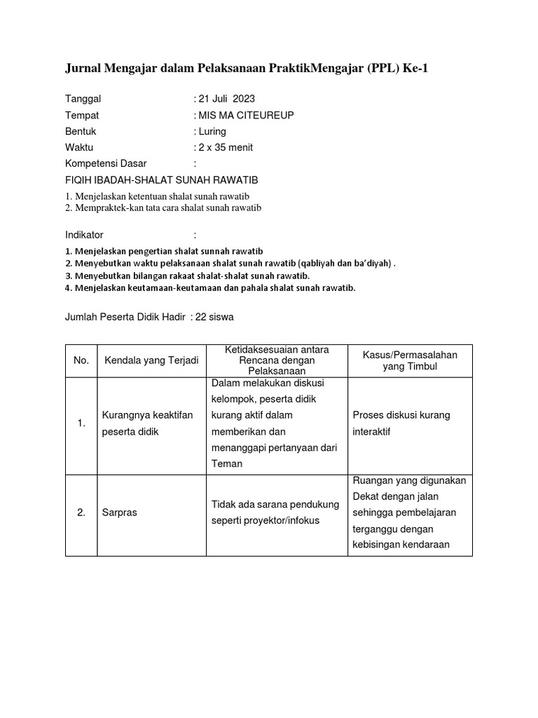 Lembar Kerja Ges | PDF