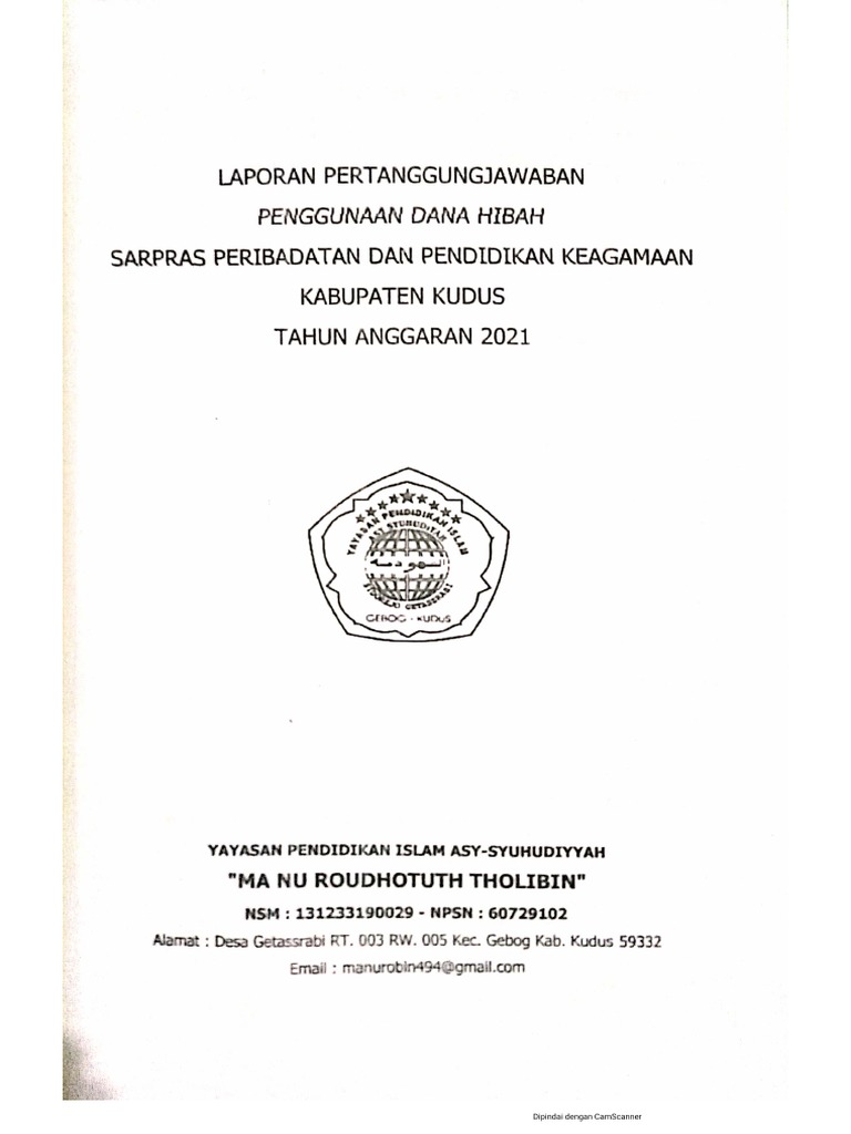 Contoh LPJ | PDF