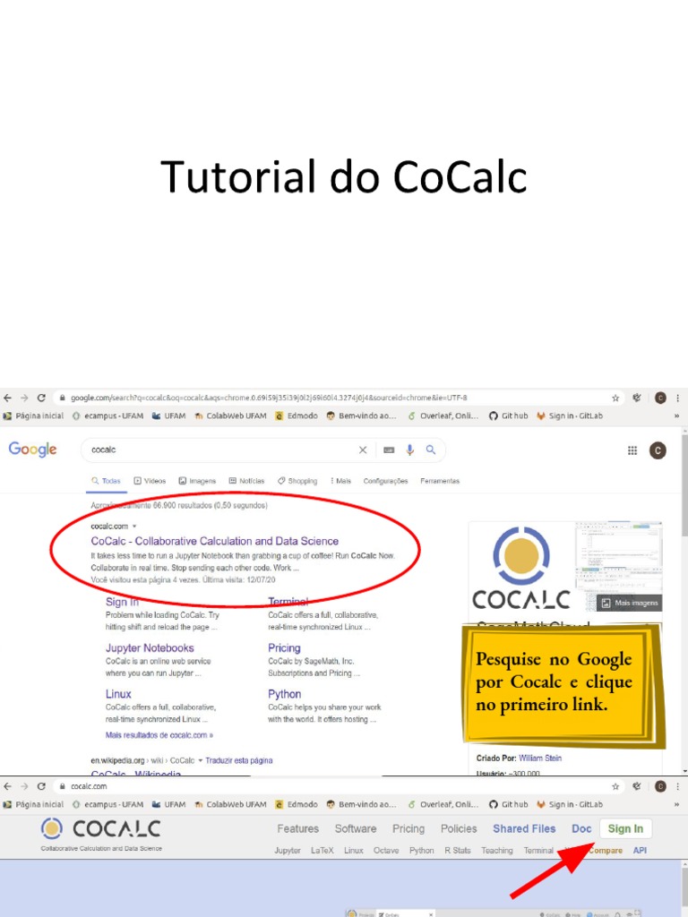 Tutorial Do Cocalc 230811 101048 | PDF