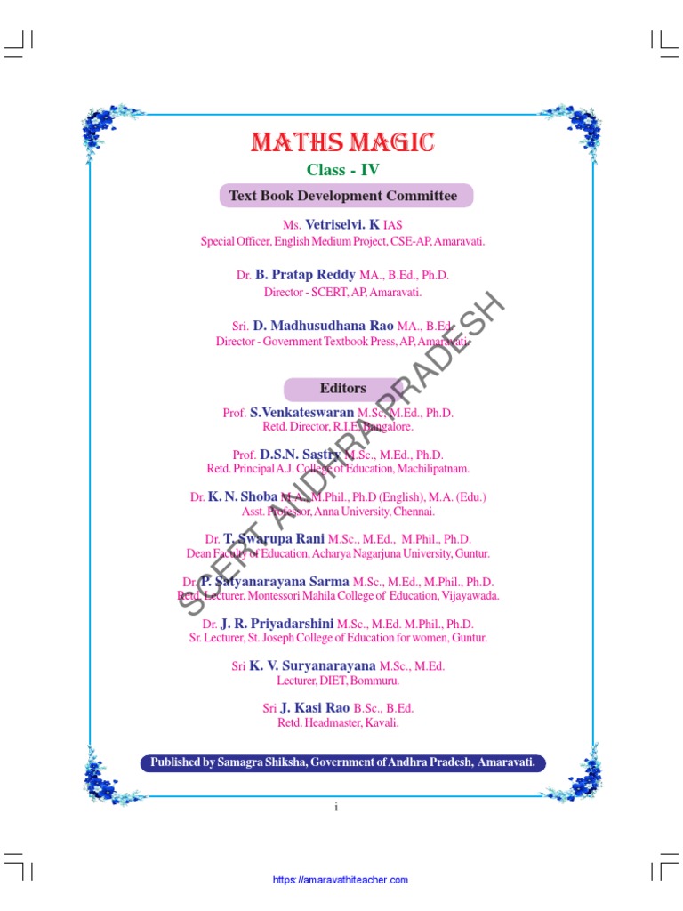 Class 4 Maths em Text Book | PDF