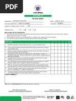 Cot Rating Sheet | PDF | Teachers | Curriculum