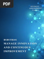 BSBLDR601 Assessment Task 02 v1.0 | PDF | Risk Management | Change Management
