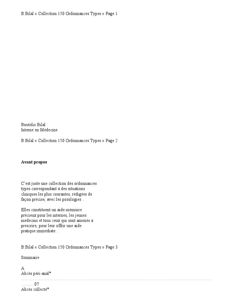 Ordonnances-Types | PDF