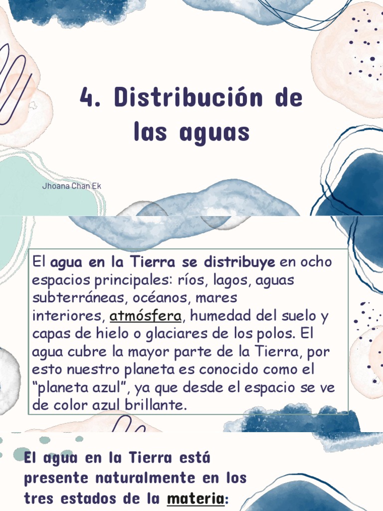 Distribución de Las Aguas | PDF | Agua | Tierra