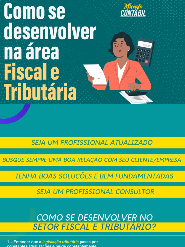 Como Se Tornar Um Bom Profissional Na Área Fiscal - Tributária | PDF ...