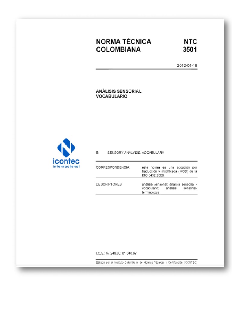 NTC 3501 2012 | PDF