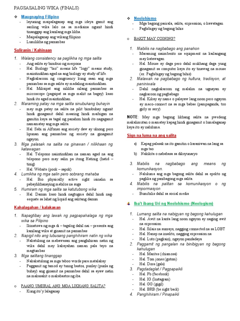 Fil 1 Lesson 2 | PDF