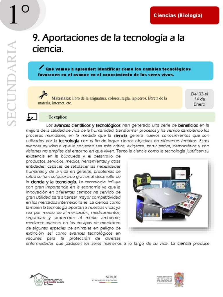 Ficha 9 Avances Tecnologicos | PDF