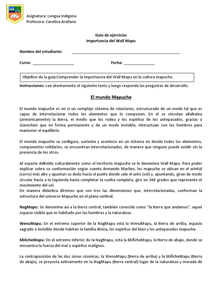 Guia La Importancia Del Wall Mapu | PDF