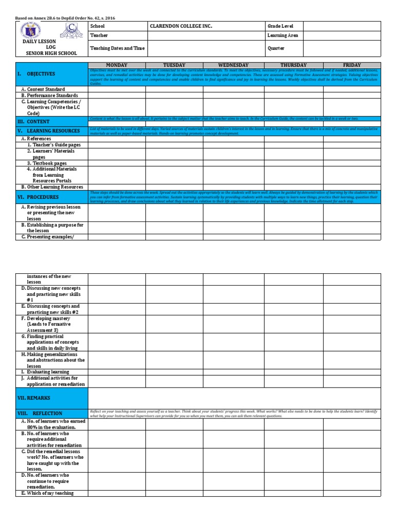 Lesson Plan Template | PDF | Learning | Pedagogy