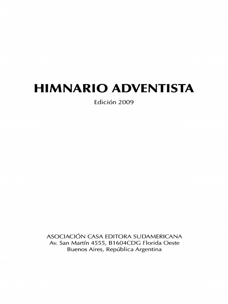 Nuevo Himnario Adventista Con Partituras | PDF