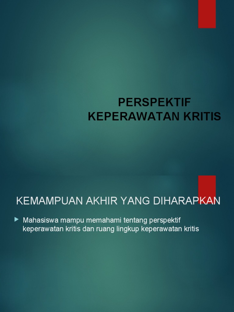 Perspektif Keperawatan Kritis | PDF