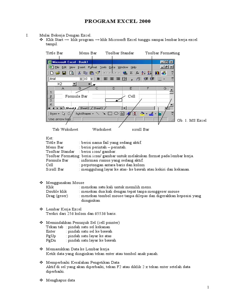 Kisi-Kisi Excel | PDF