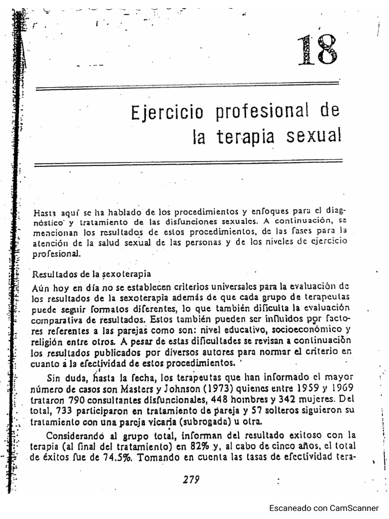 Ejercicio Prof - de La Terapia Sexual. Cap.8.G.alvarez | PDF