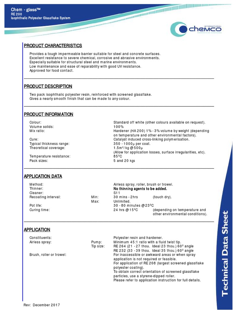 TDS - RE 200 | PDF