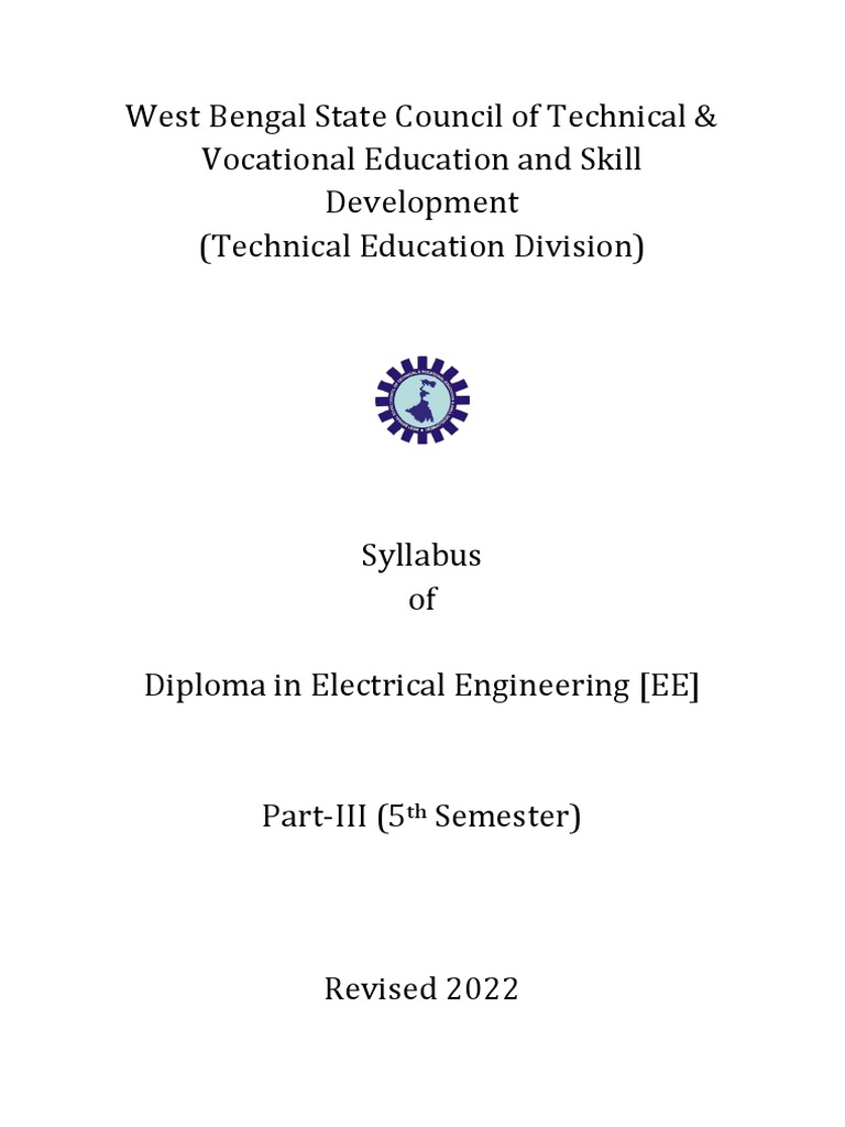 DEE 5th Sem Syllabus (EE) Edited | PDF