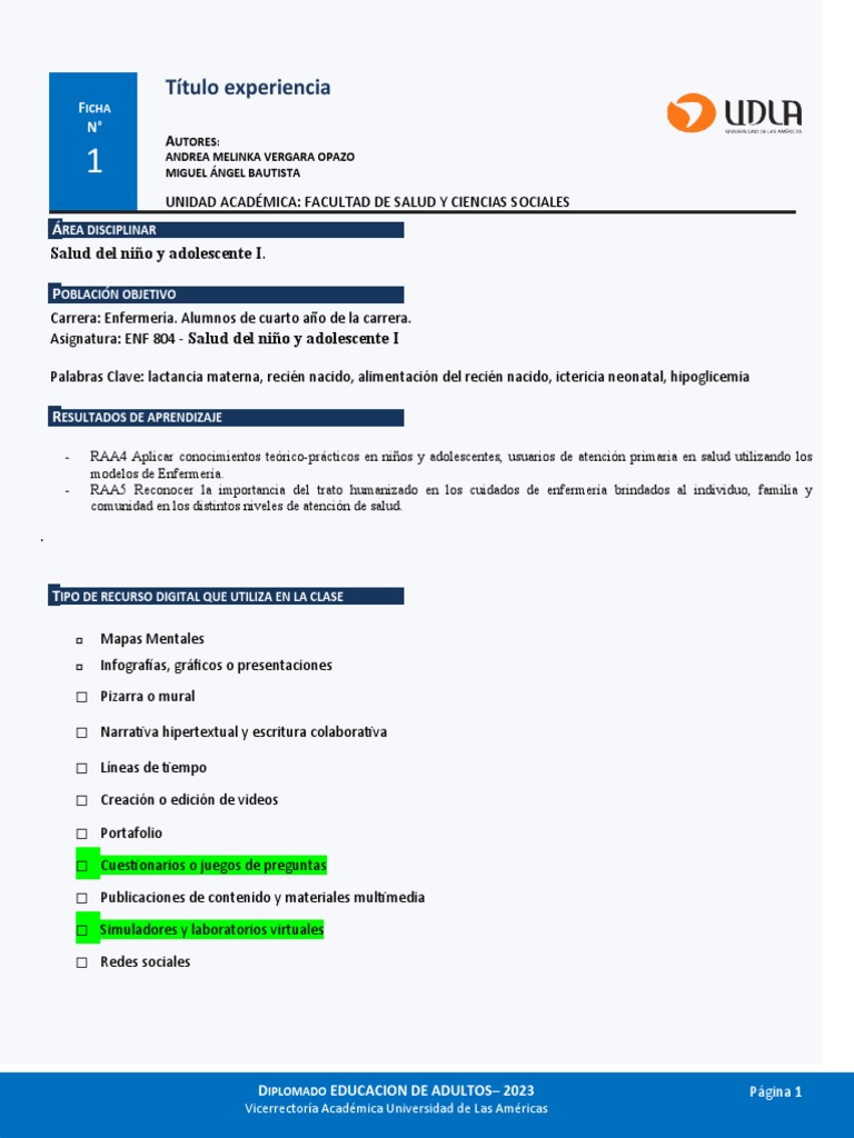 Ficha Evaluativa Examen Planificación de La Clase | PDF