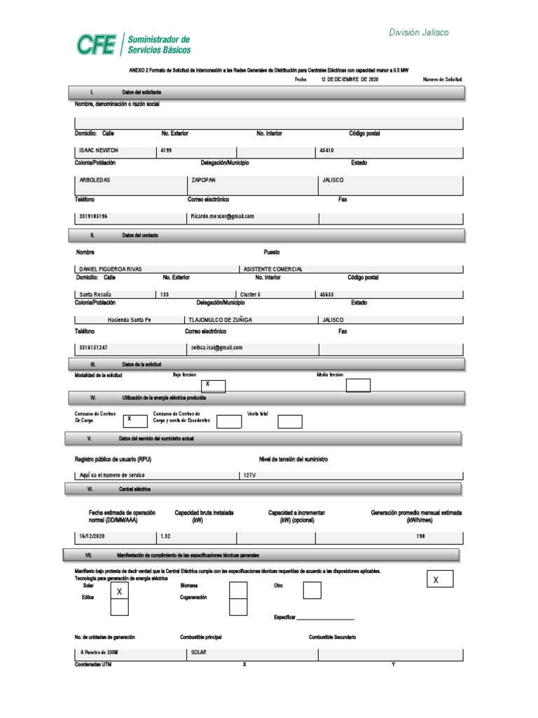 ANEXO 2 CFE ALEX | PDF