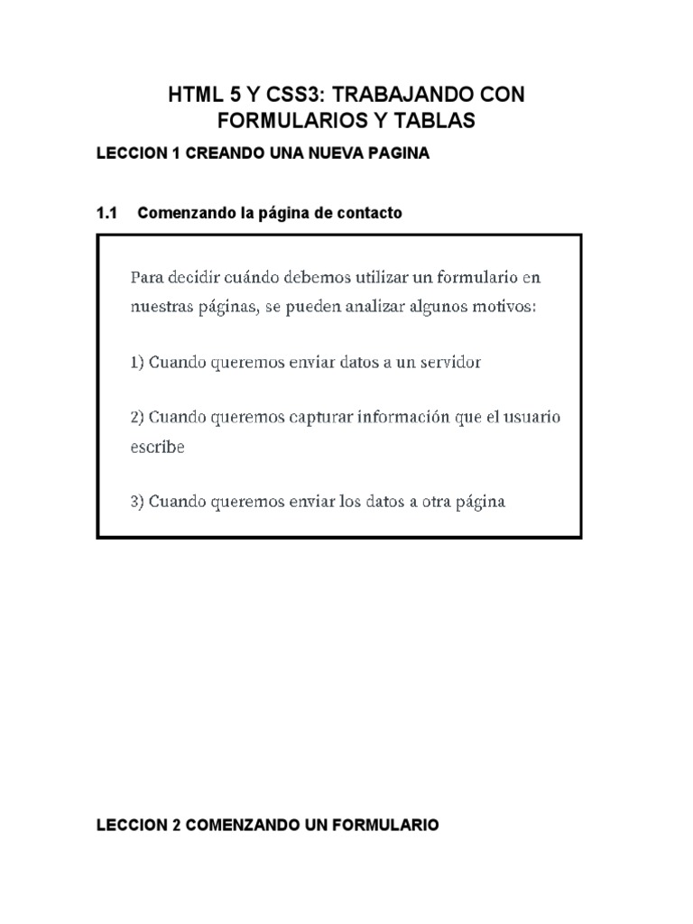 HTML5 CSS3 Parte3 | PDF