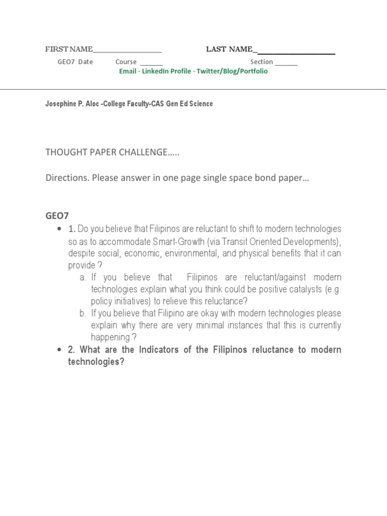 Filipinos' Reluctance to Modern Technologies | PDF