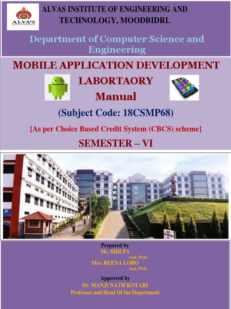 Android Lab Manual | PDF