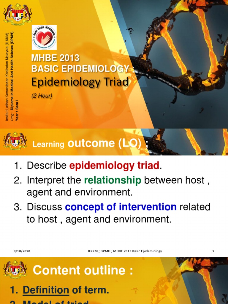 2.2 Epidemiology Triad | PDF