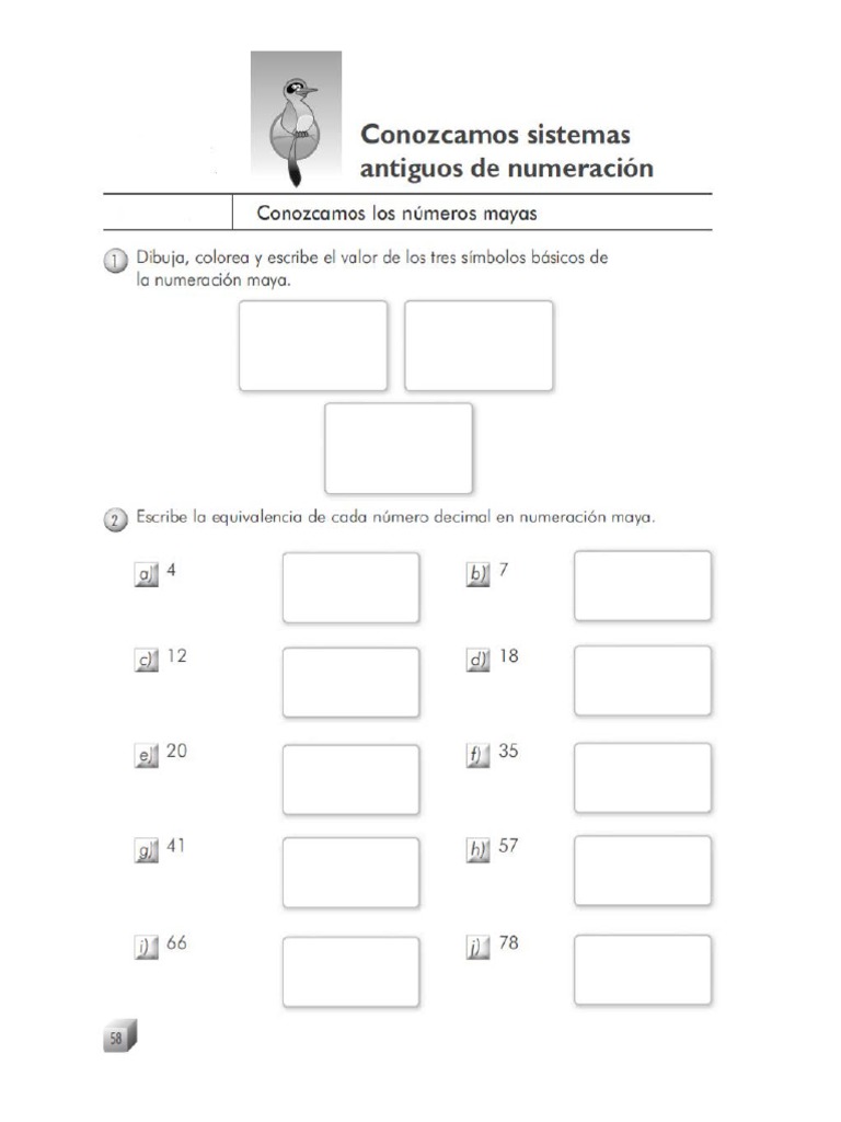 ejercicios-de-numeración-maya | PDF