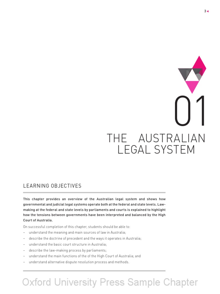 The Australian Legal System: Oxford University Press Sample Chapter ...