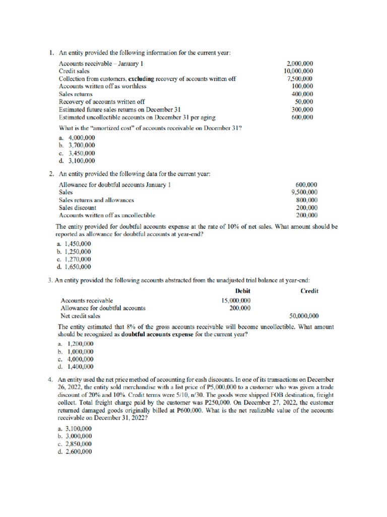 Accounts Receivable | PDF