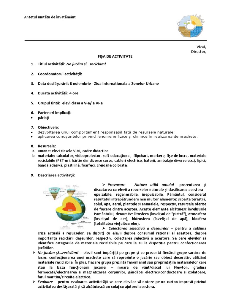 Fisa Activitate 4 | PDF