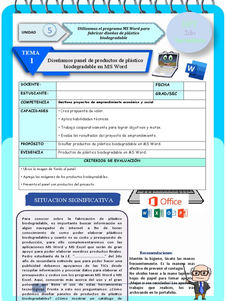 Resuelto Ficha de Actividad Ept 2°-Semana 1 | PDF