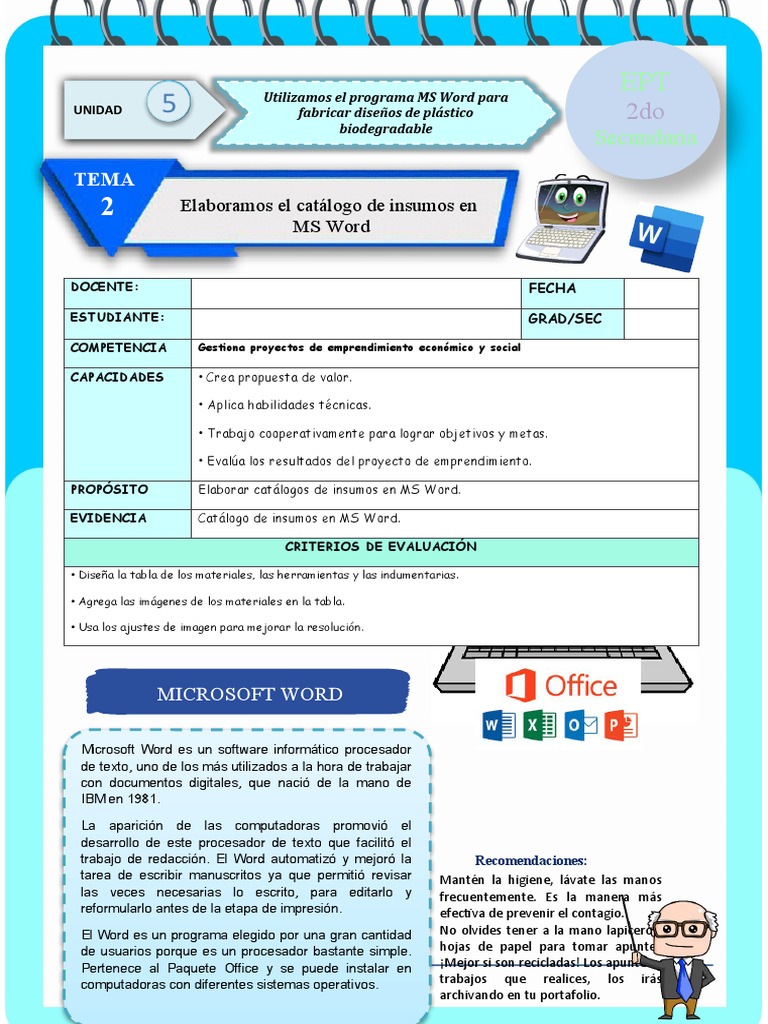Resuelto Ficha de Actividad Ept 2°-Semana 2 | PDF