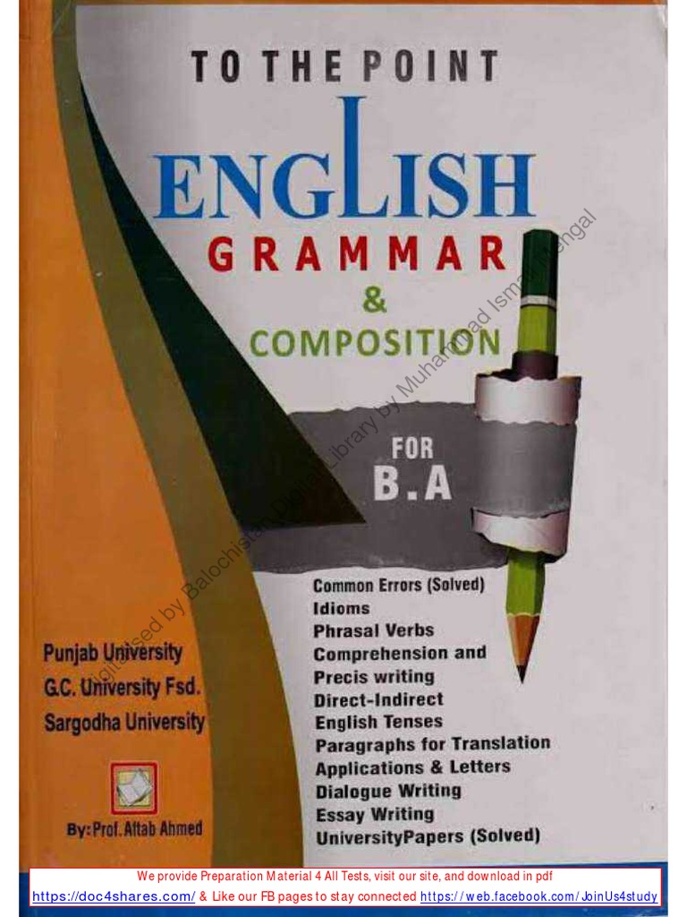 BA Part 1 English Preparation Guide | PDF