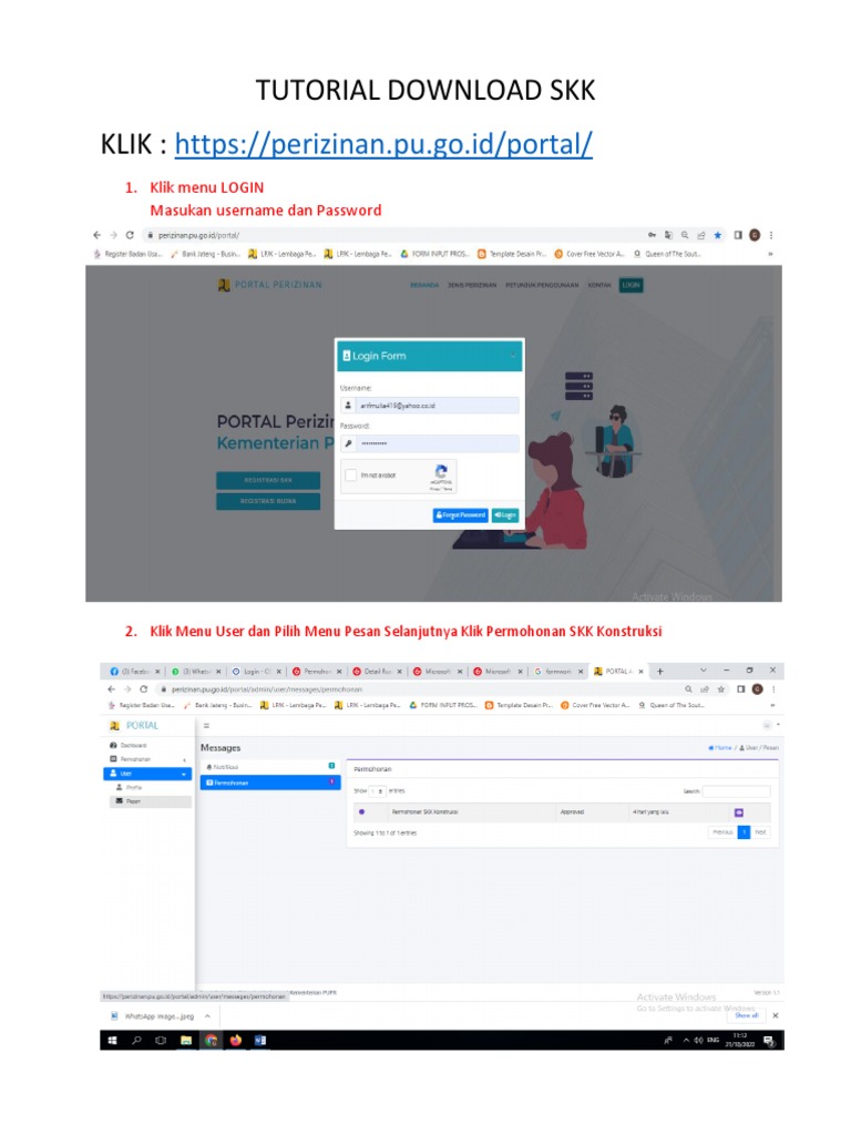 Tutorial Download SKK | PDF