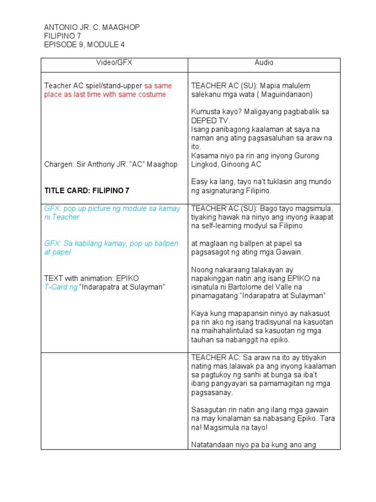 Fil7 - Ep9 - Er | PDF