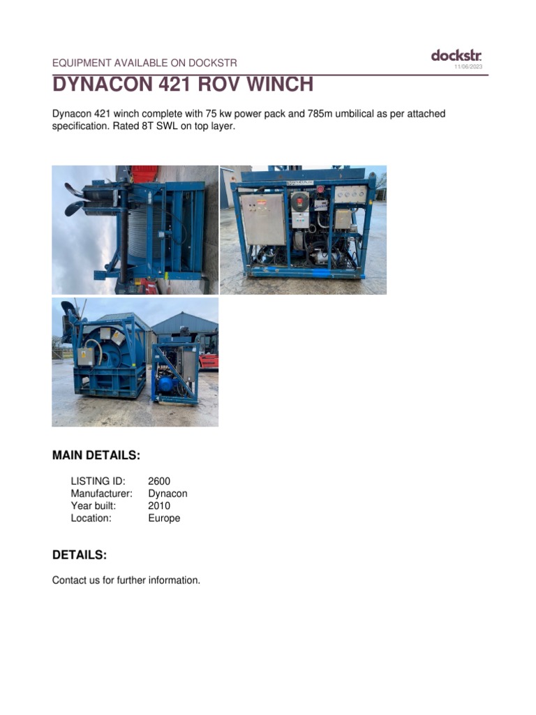 2600-Dynacon-421-Rov-Winch-2023.06.11 - 9 - 12 - 31 | PDF