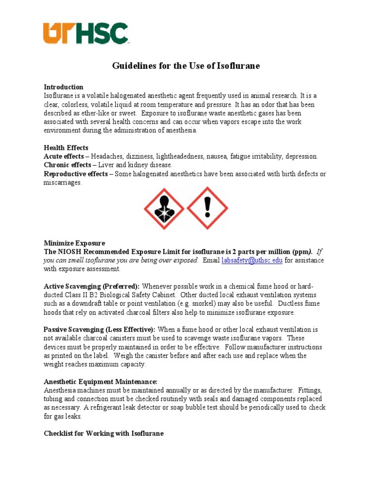 Sop Isoflurane | PDF