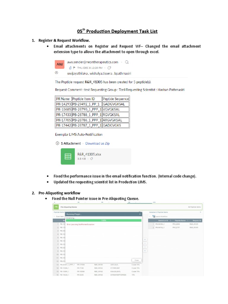 5th Prod Deployment | PDF
