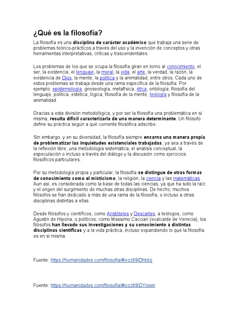 Qué Es La Filosofía | PDF