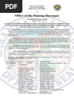 Barangay Organizational Chart 2021 | PDF