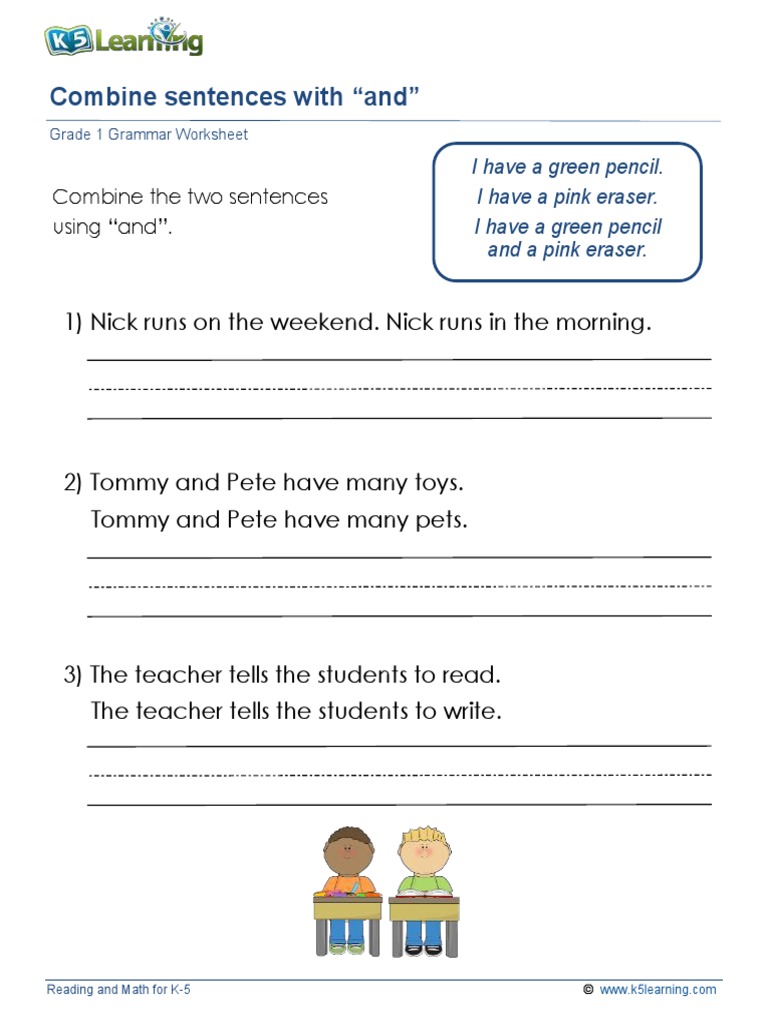 Grade 1 Conjunctions and B | PDF