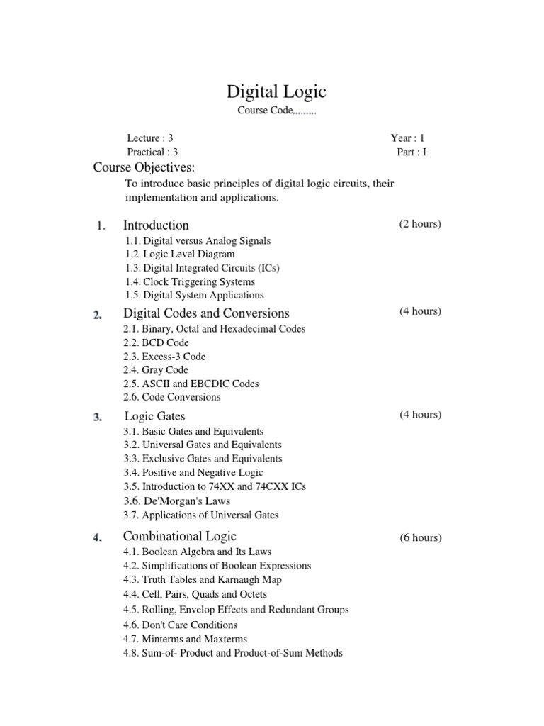 BEI & BEX Revised Syllabus | PDF