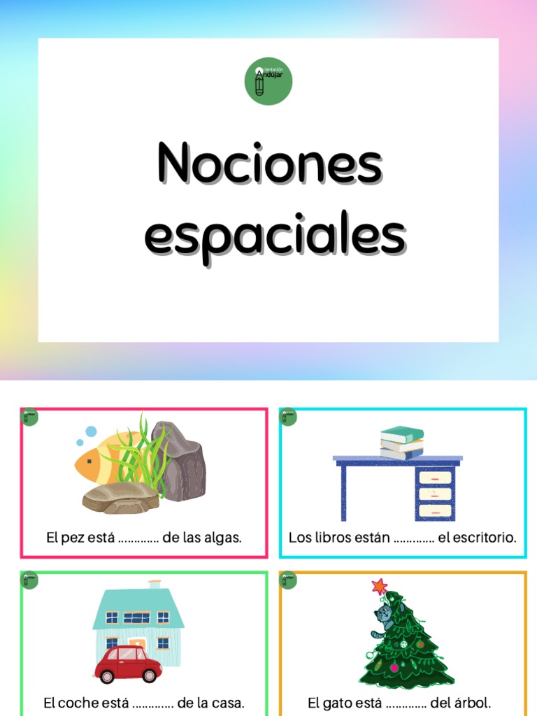 Pack Tarjetas Nociones Espaciales | PDF
