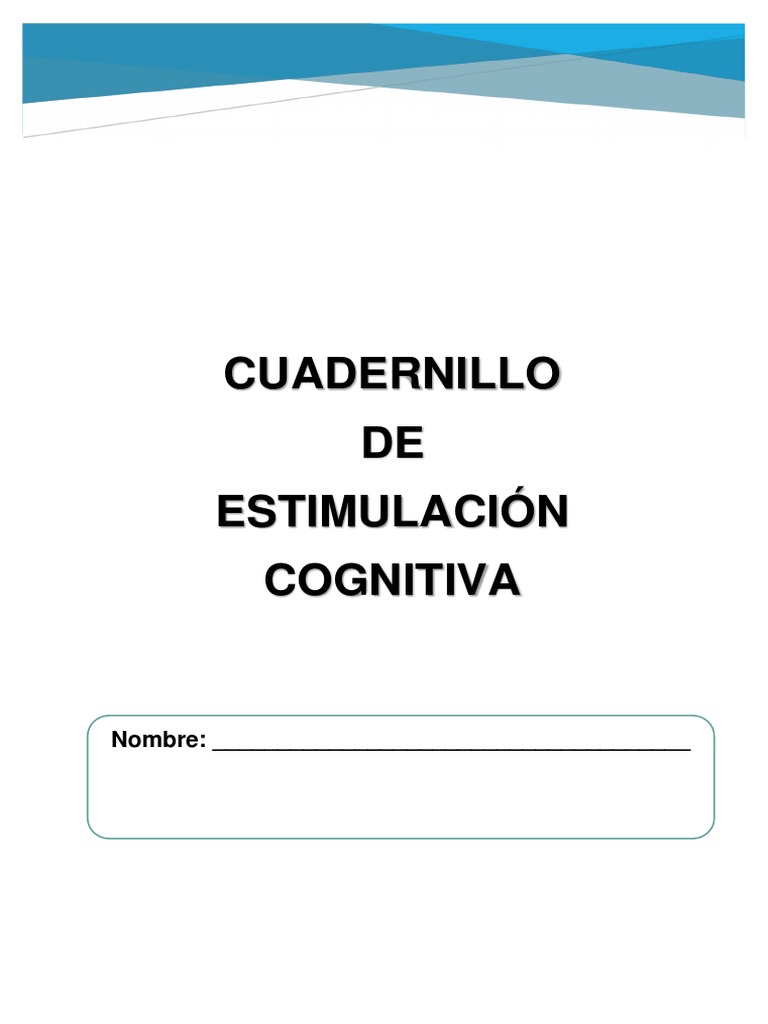 Básico Cuadernillo Estimulacion Cognitiva Básico Final 2019 | PDF