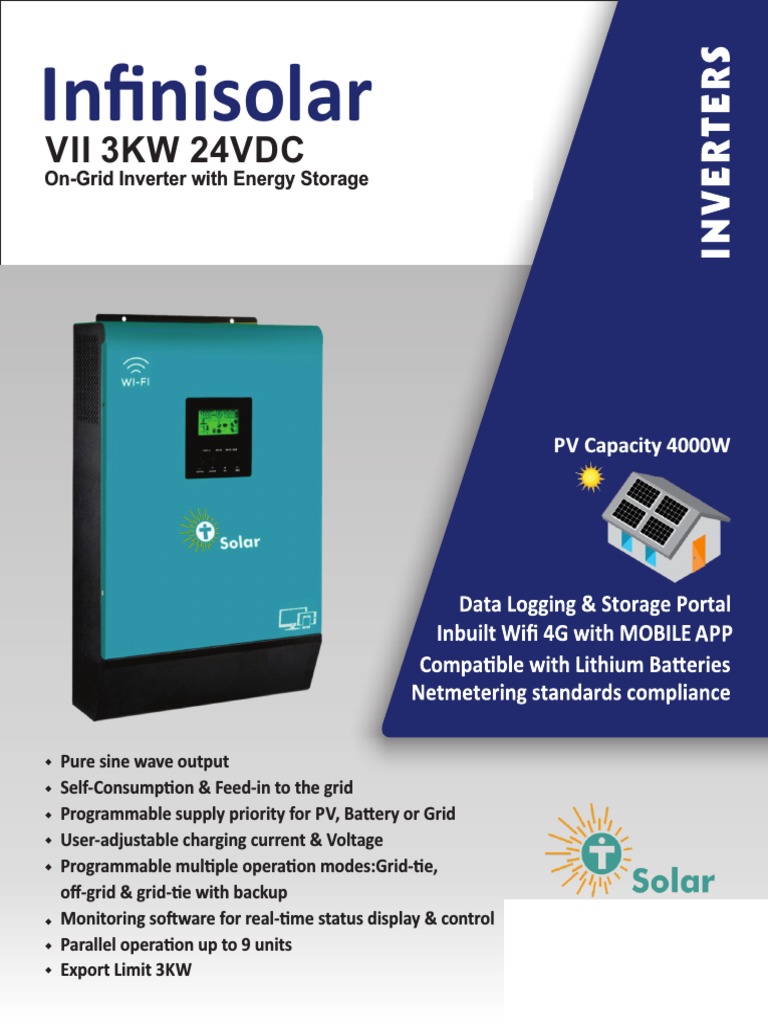 3KW On-Grid Inverter with Storage Specs | PDF