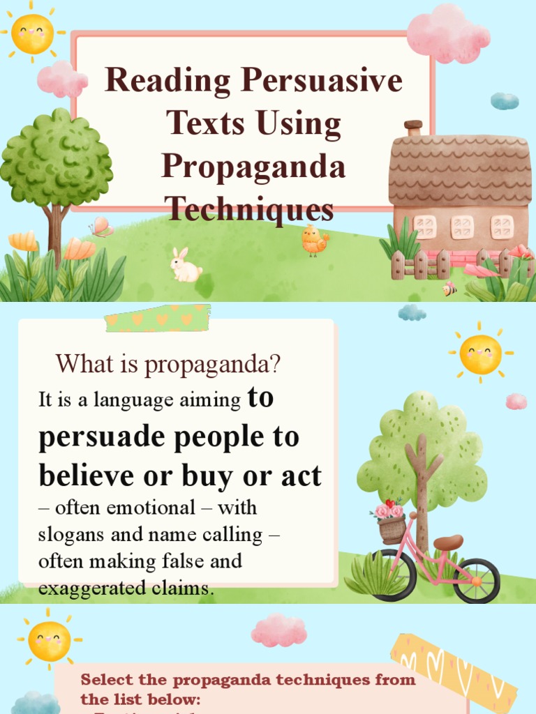 Propaganda Techniques | PDF