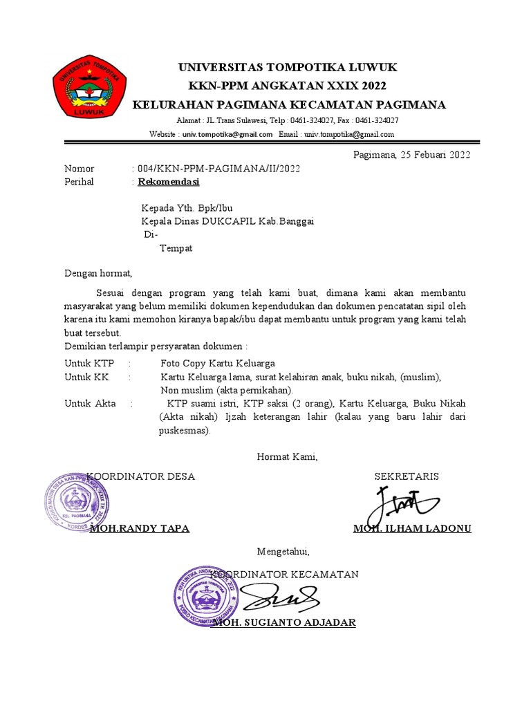 SURAT CAPIL PAGIMANA (Randi) | PDF