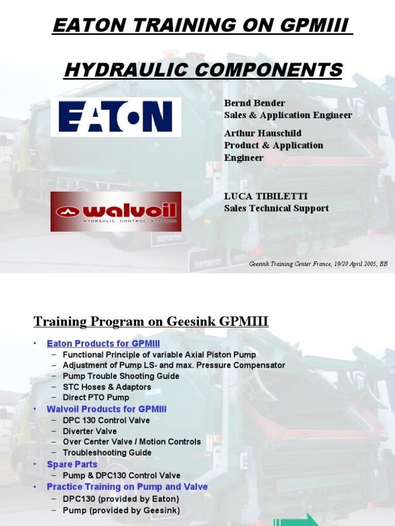 Eaton Geesink France Training | PDF