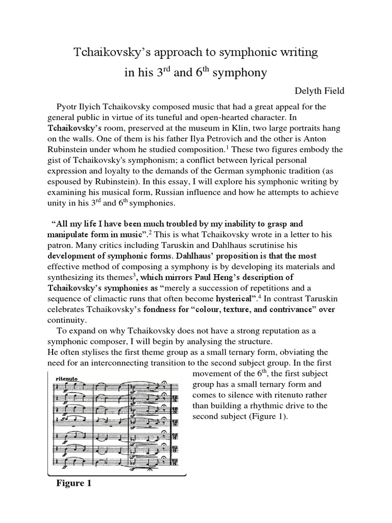 Tchaikovsky Essay | PDF